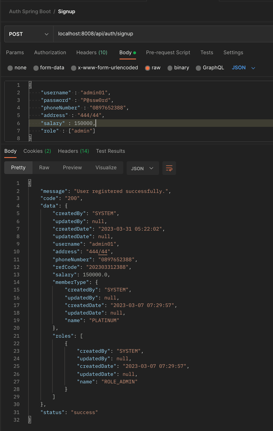 Authentication ด้วย Spring Security And Jwt